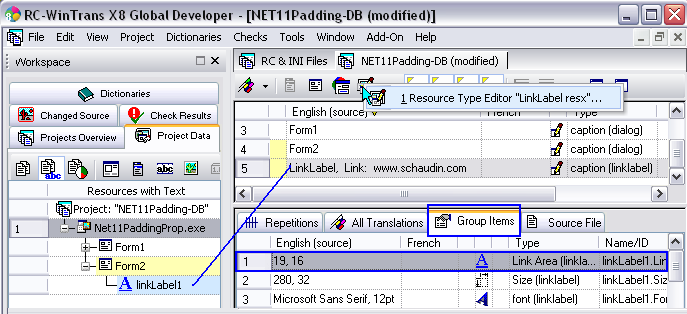 Editing the Link Area of a LinkLabel Control